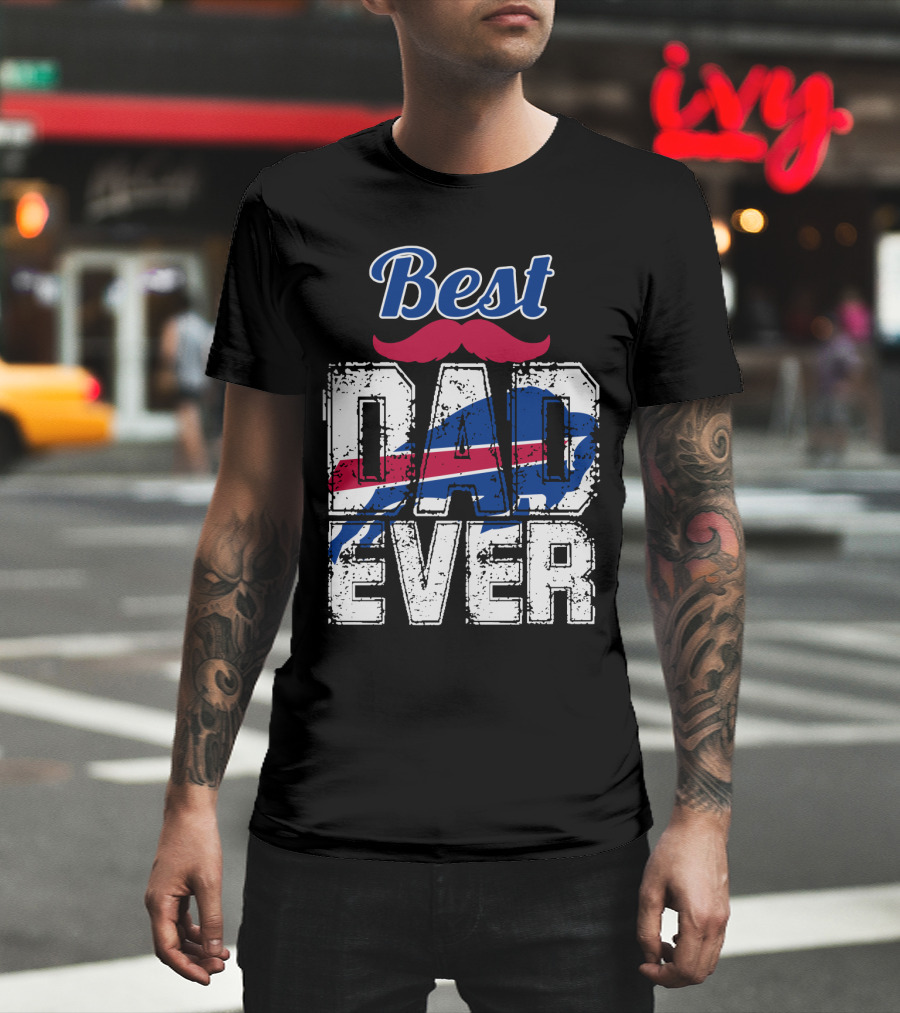 Best Dad Ever Bills Football T-Shirt