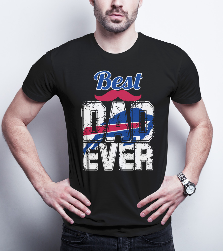 Best Dad Ever Bills Football T-Shirt