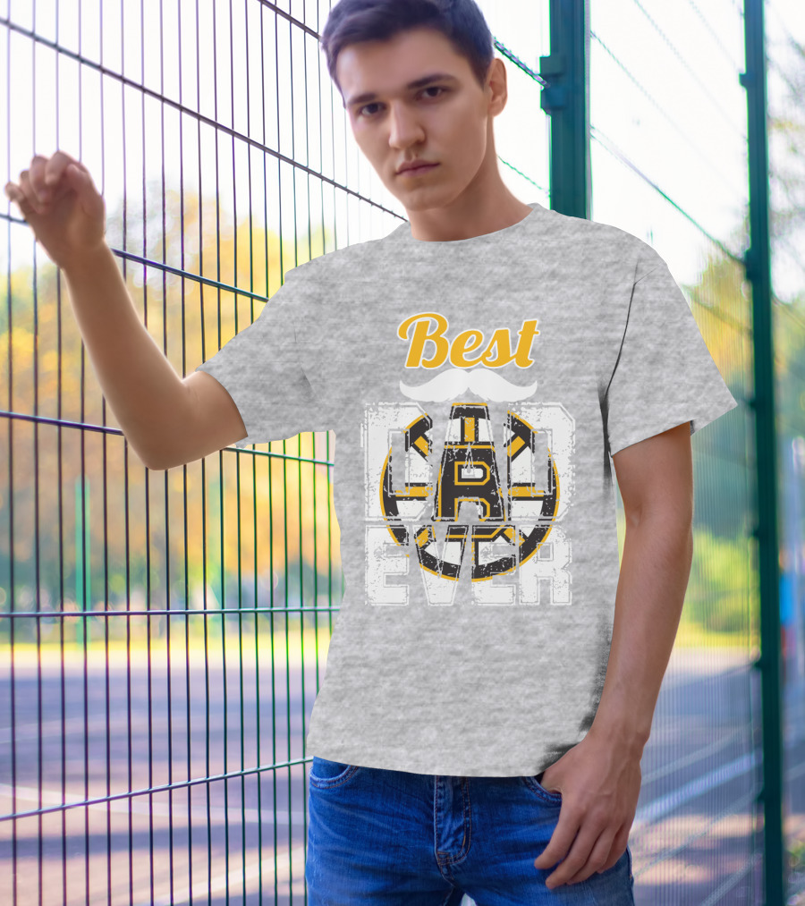 Best Dad Ever Bruins T-Shirt