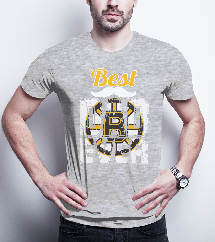 Best Dad Ever Bruins T-Shirt