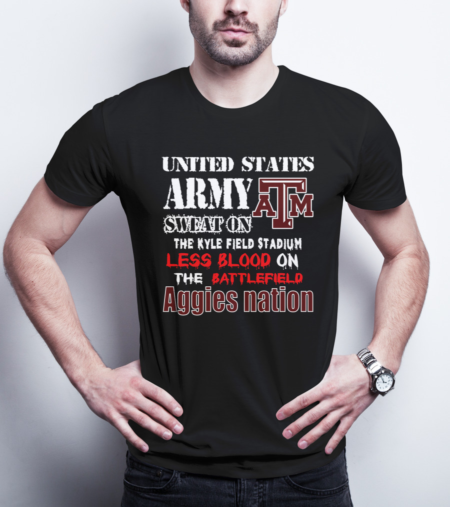 United States Army Texas Am The Kyle Field Stadium Aggies Nation T-Shirt