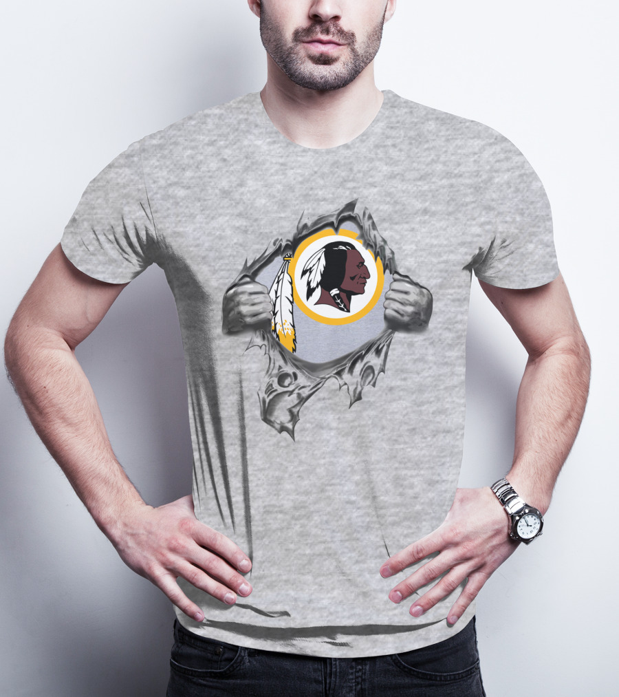 Washington Redskins Ripped Through T-Shirt