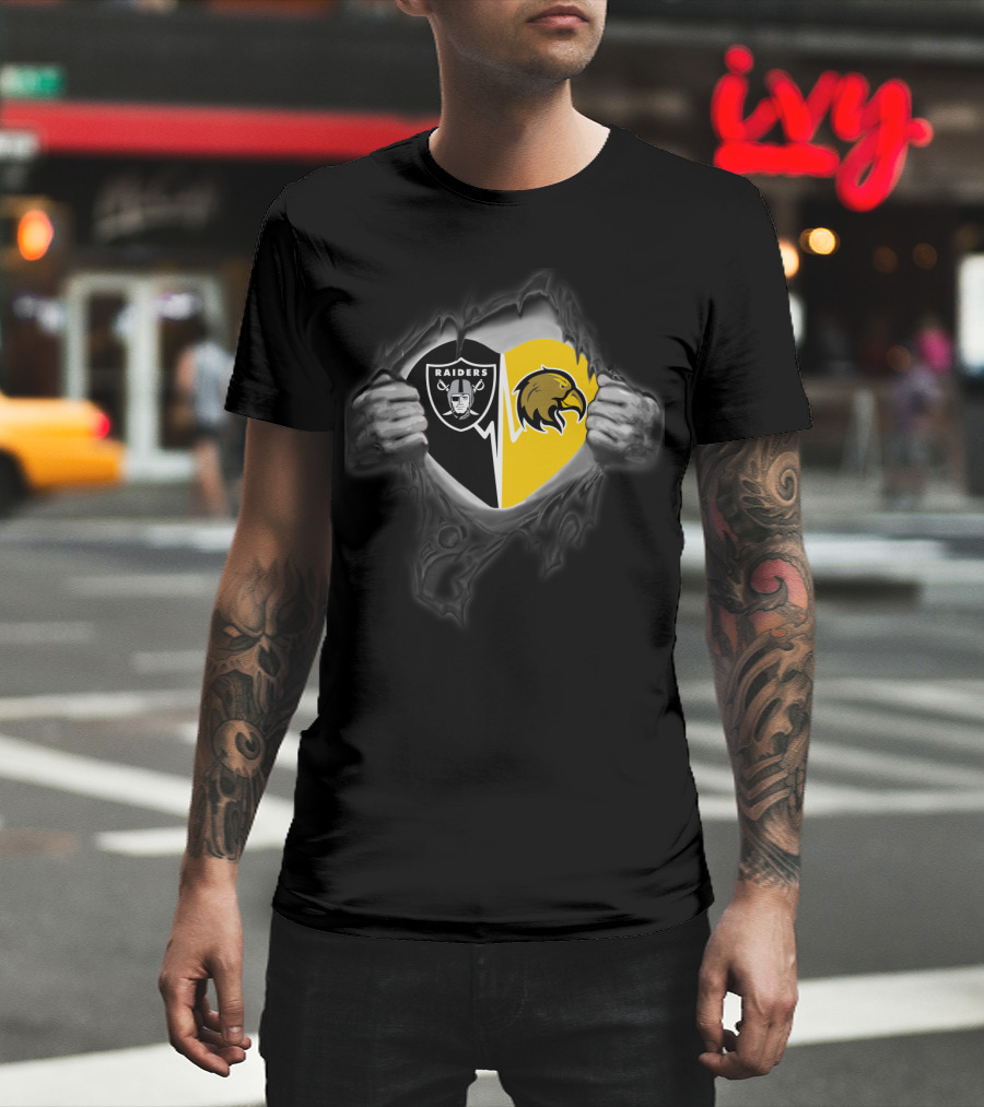 Raiders Los Angeles Golden Eagles Dual Shield T-Shirt