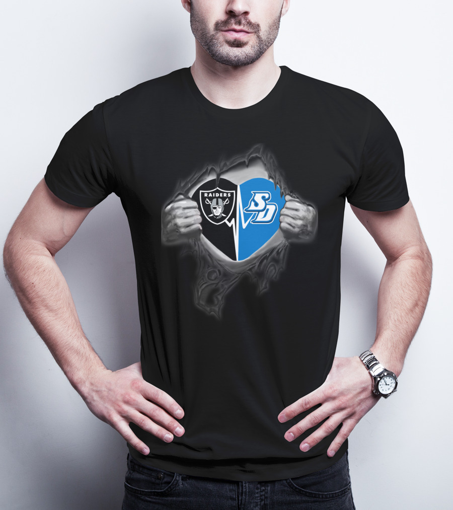 Raiders San Diego Toreros Rip Effect Dual T-Shirt