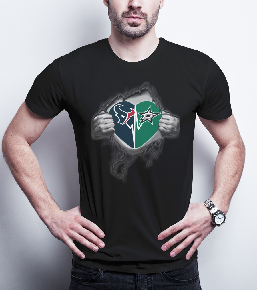 Houston Texans Love Dallas Stars T-Shirt