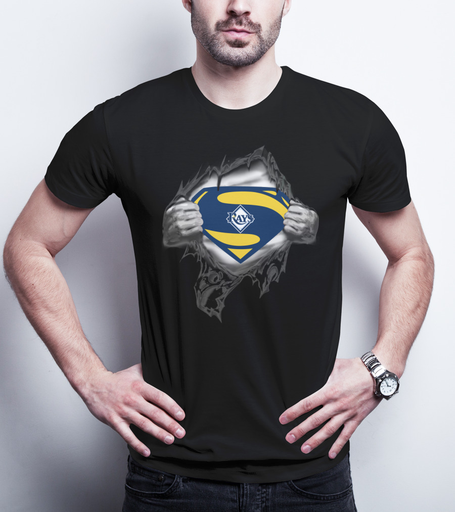 Superman Tampa Bay Rays Logo Hero T-Shirt