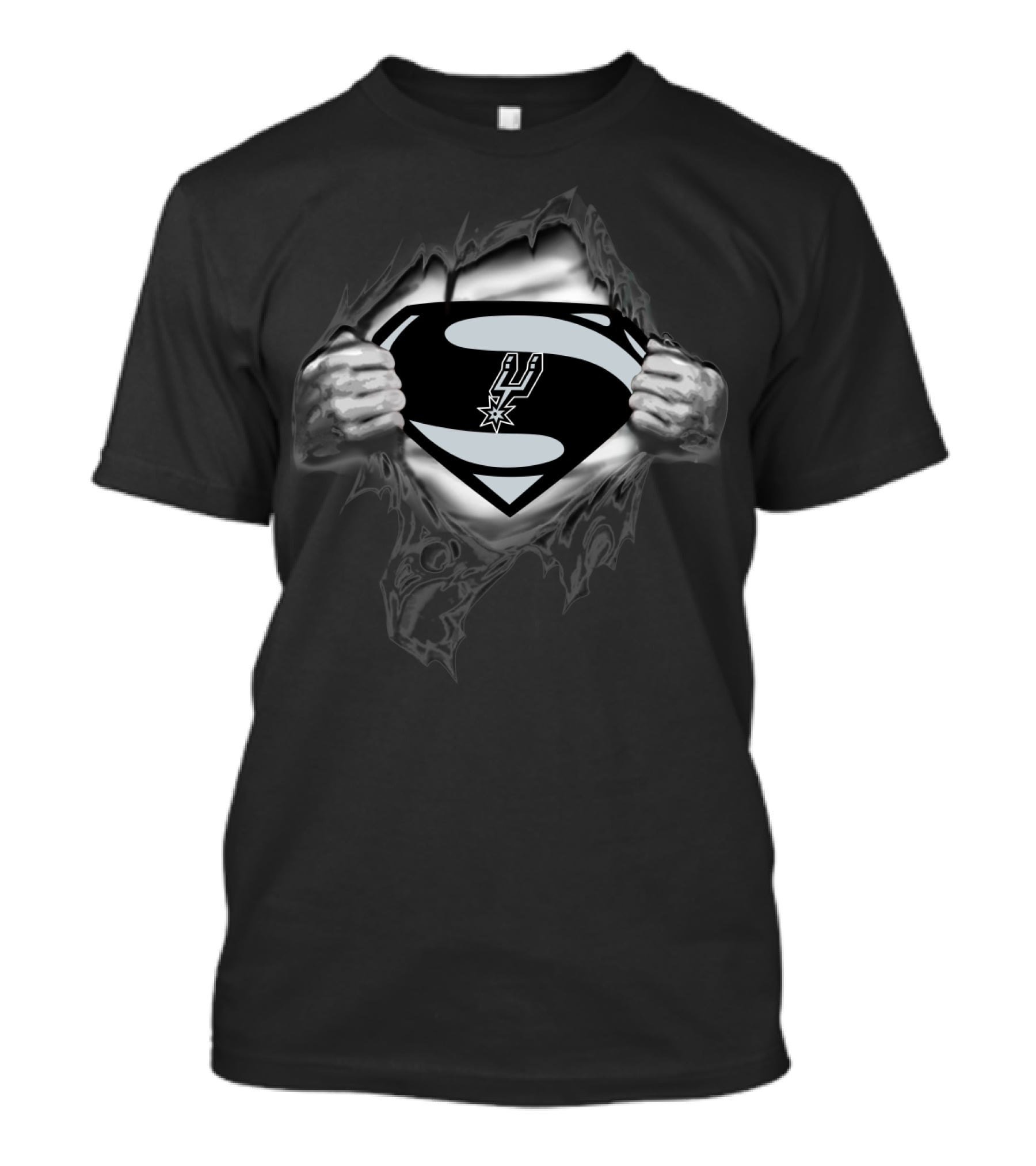 Superman San Antonio Spurs Logo Reveal T-Shirt