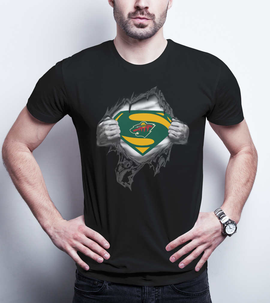 Superman Minnesota Wild Logo 109 T-Shirt