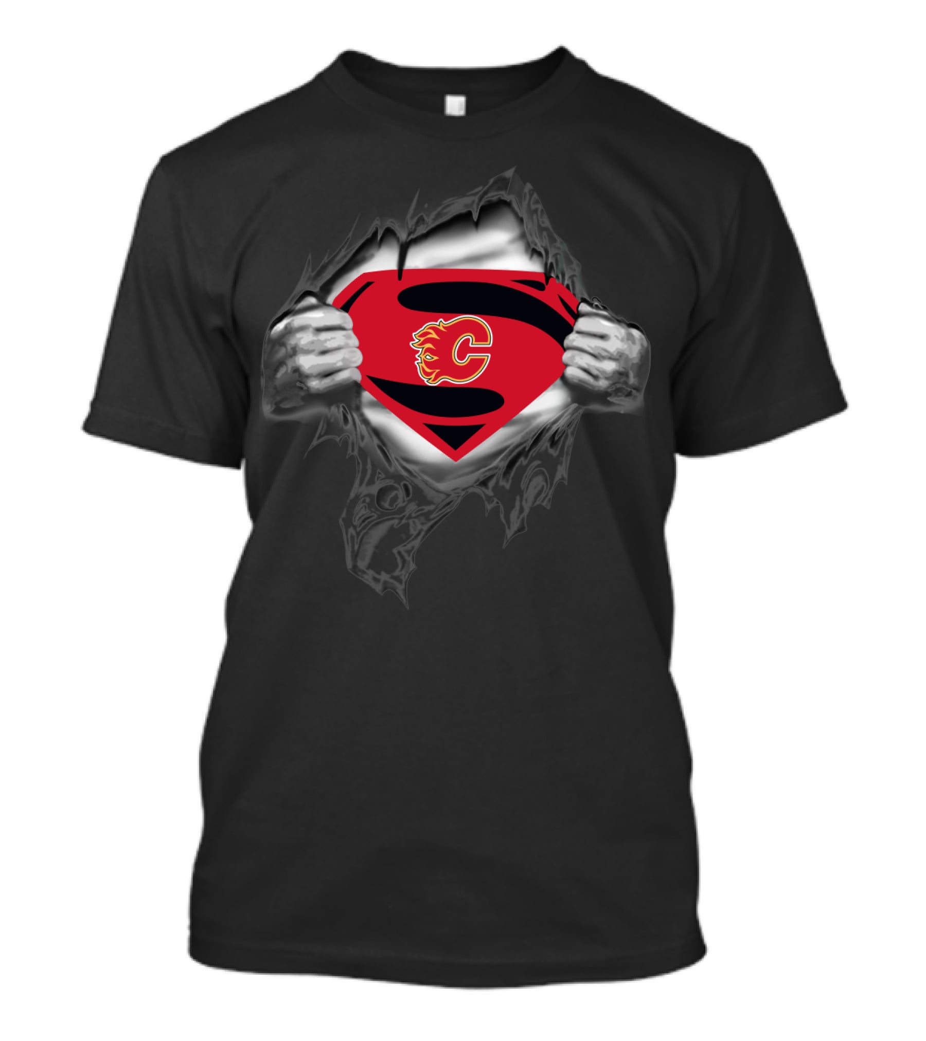 Calgary Flames Superman T-Shirt