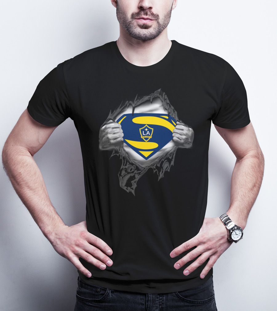 Superman Style La Galaxy Superman Emblem T-Shirt