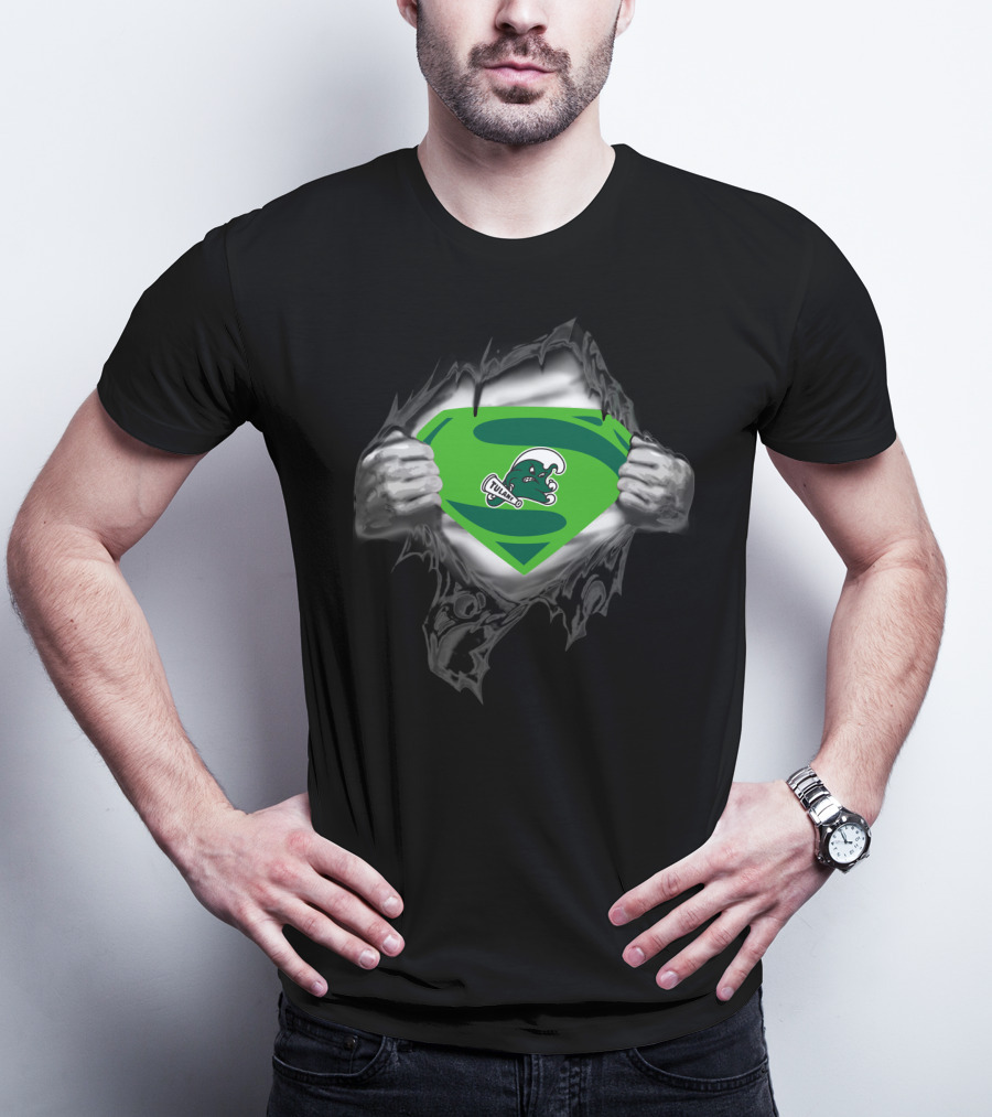 Superhero Reveal Tulane Green Wave Logo 346 T-Shirt