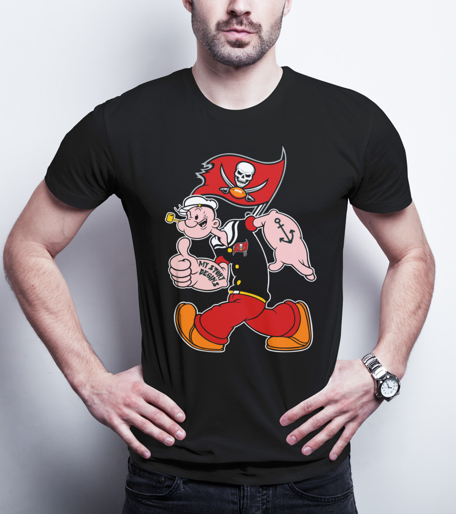 Tampa Bay Buccaneers Popeye My Story Begins T-Shirt