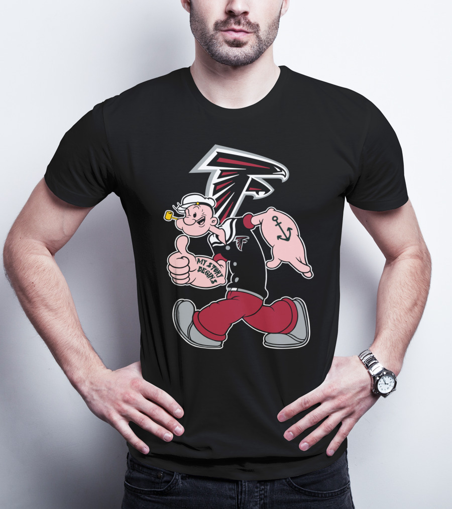 Atlanta Falcons Popeye My Story Designs T-Shirt