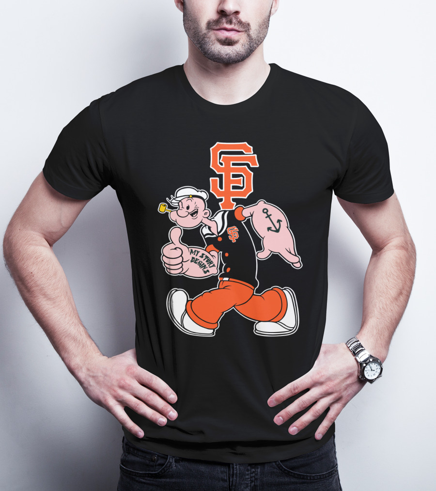 Sf Giants Popeye My Story T-Shirt