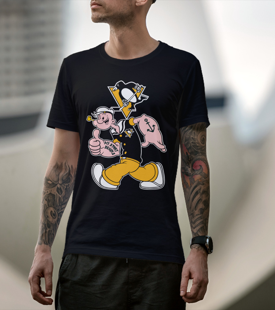 Pittsburgh Penguins Popeye Mashup T-Shirt