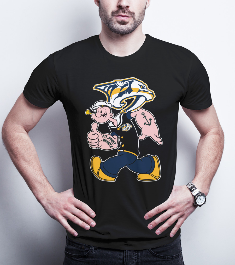 Nashville Predators Popeye My Story Begins T-Shirt