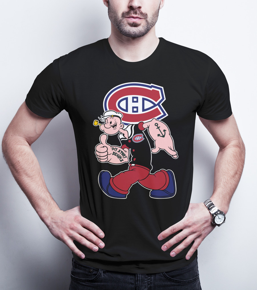 Montreal Canadiens Popeye My Story Begins T-Shirt