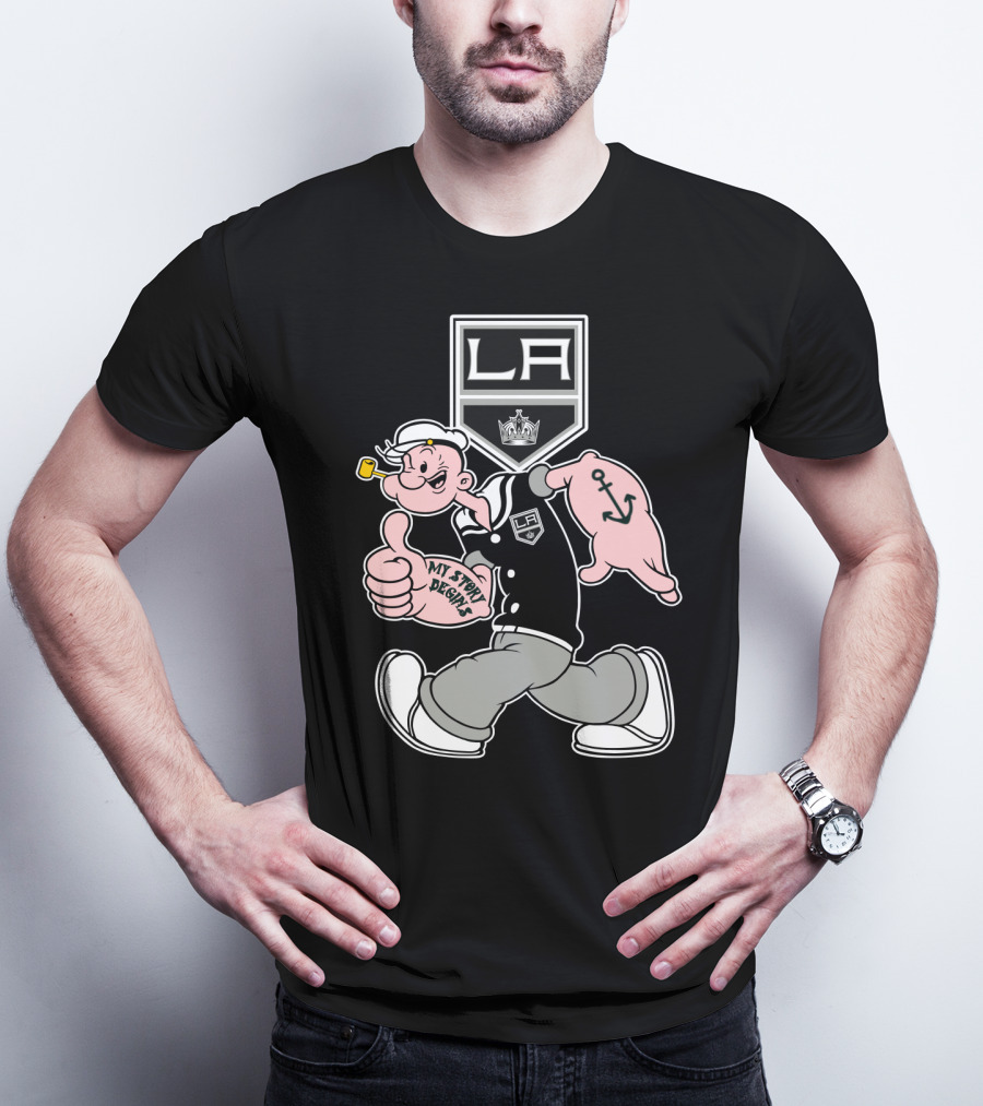 La Kings Hockey Retro Cartoon Character '79 T-Shirt