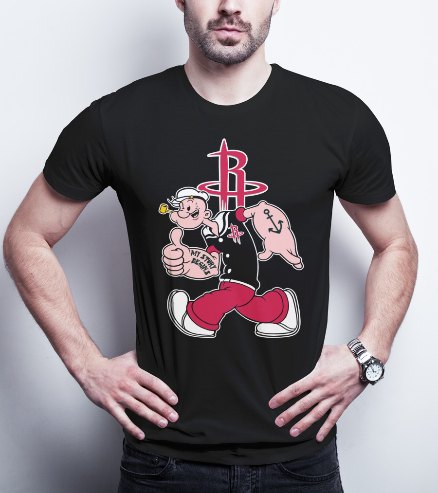 Houston Rockets My Story Begins Popeye T-Shirt