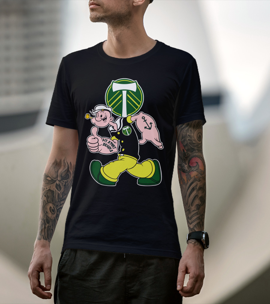 Portland Timbers My Story Designs Popeye Anchor T-Shirt