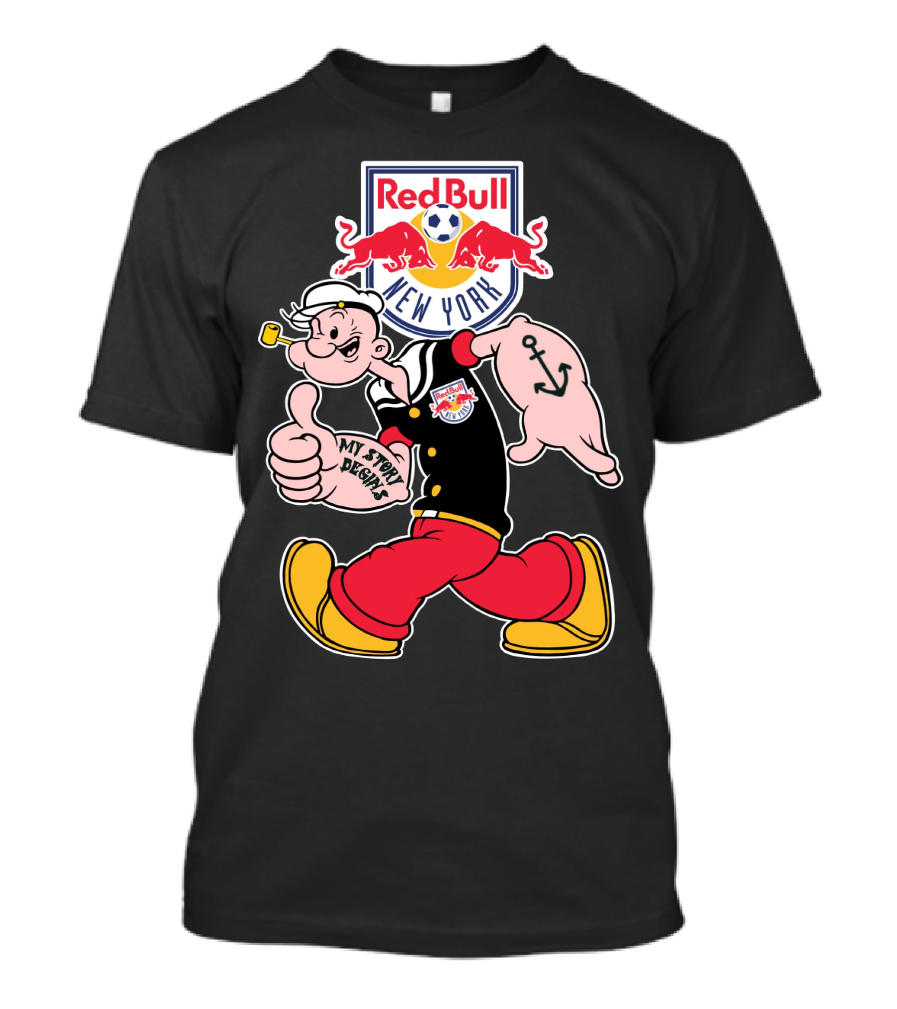 New York Red Bulls Popeye My Story Begins T-Shirt