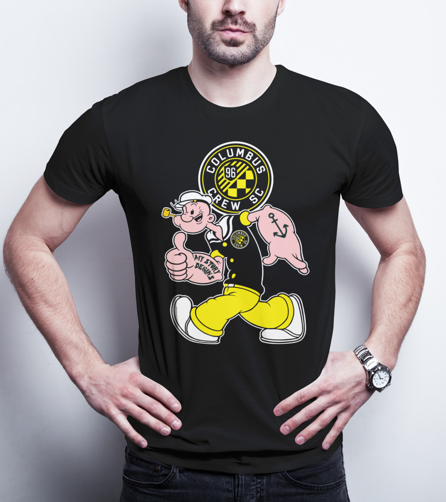 Columbus Crew Sc Popeye 96 My Story Designs T-Shirt