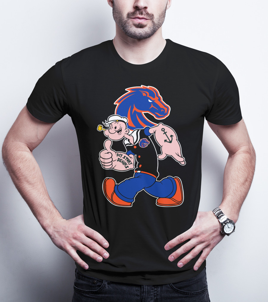 Boise State Broncos Popeye My Story Begins T-Shirt