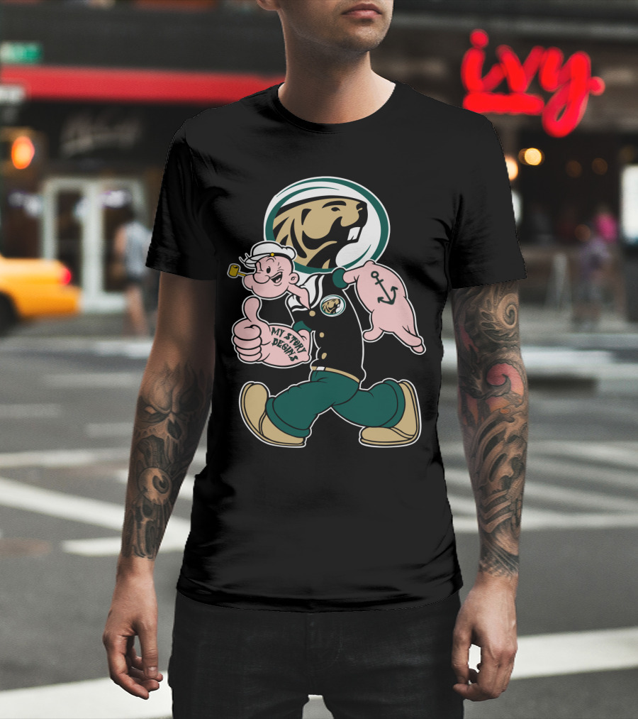 Bemidji State Beavers Popeye My Story Designs T-Shirt