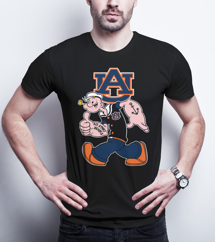 Auburn University Iconic Popeye My Story Begins T-Shirt