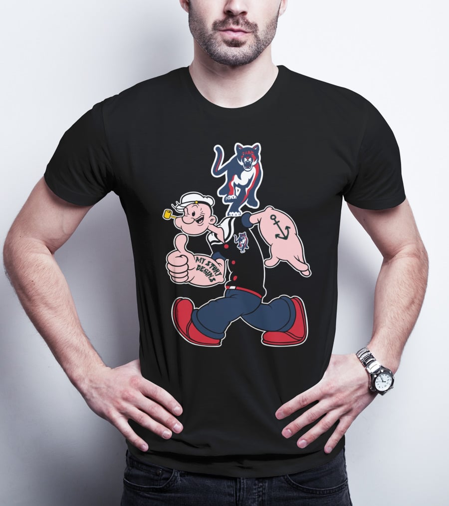 Popeye My Story Designs 177 Columbus St Cougars T-Shirt