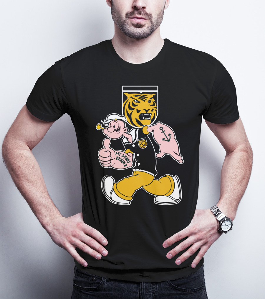 Colorado College Tigers Popeye Crossover My Story Designs T-Shirt