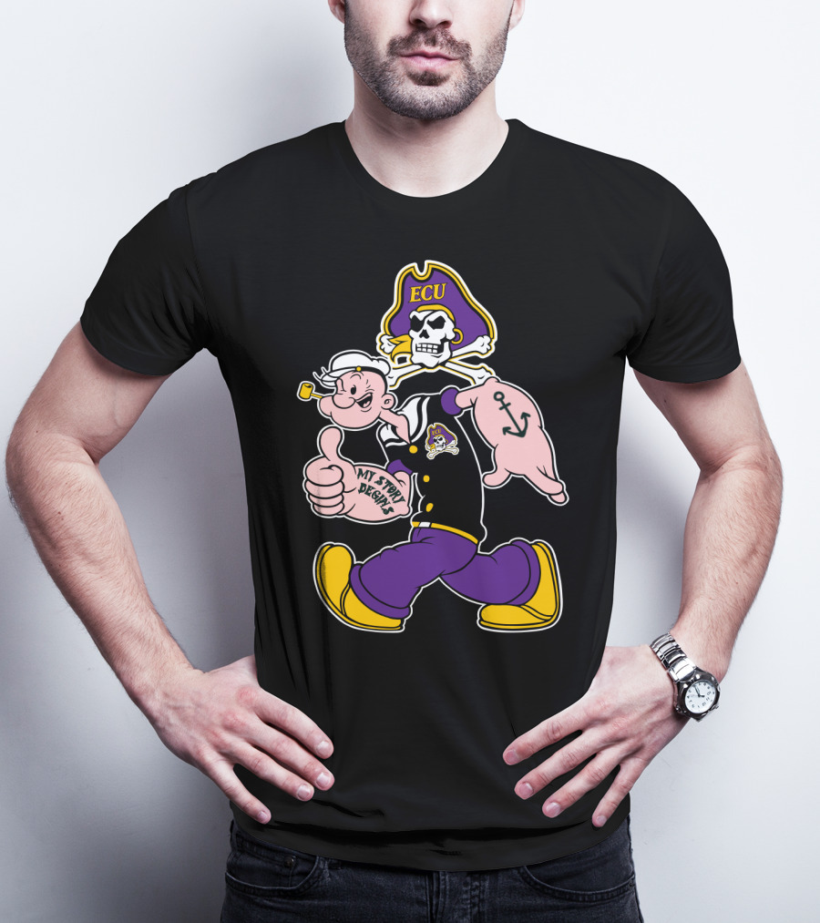 Ecu Pirates Popeye My Story Begins T-Shirt