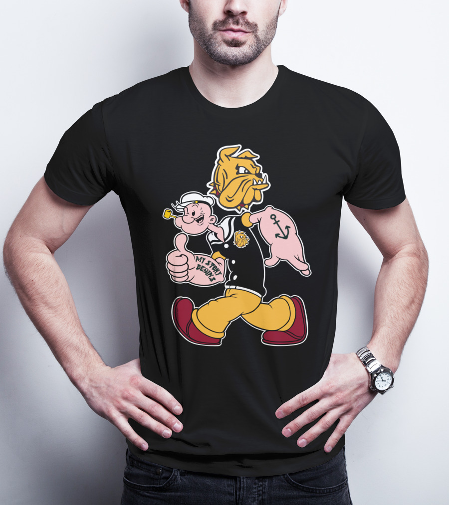 Duluth Bulldogs Popeye My Story Designs T-Shirt