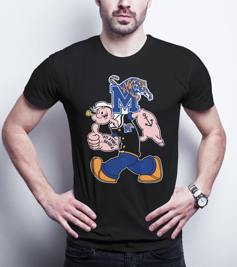 Memphis Tigers M Logo My Story Begins T-Shirt