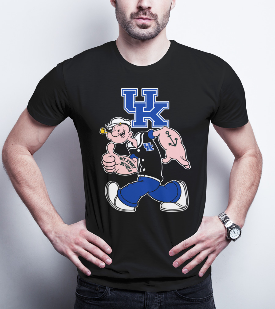 Uk Wildcats Popeye My Story Begins T-Shirt