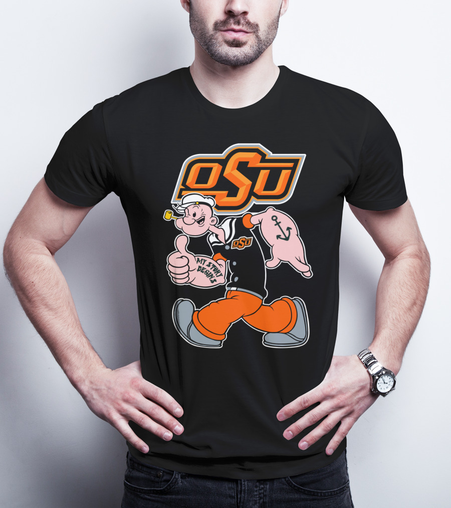 Osu Cowboy Popeye My Story Begins T-Shirt