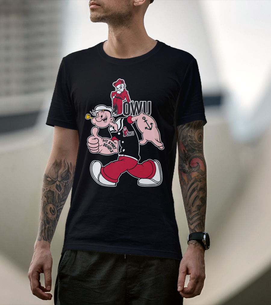 Owu Ohio Wesleyan Battling Bishops My Story Begins T-Shirt