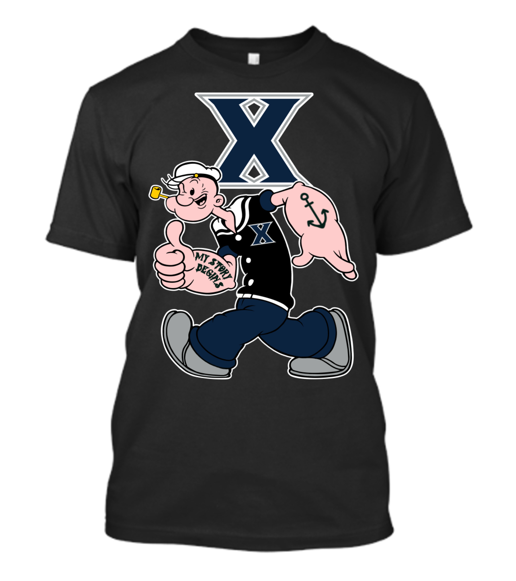 Xavier Musketeers Popeye My Story Begins T-Shirt