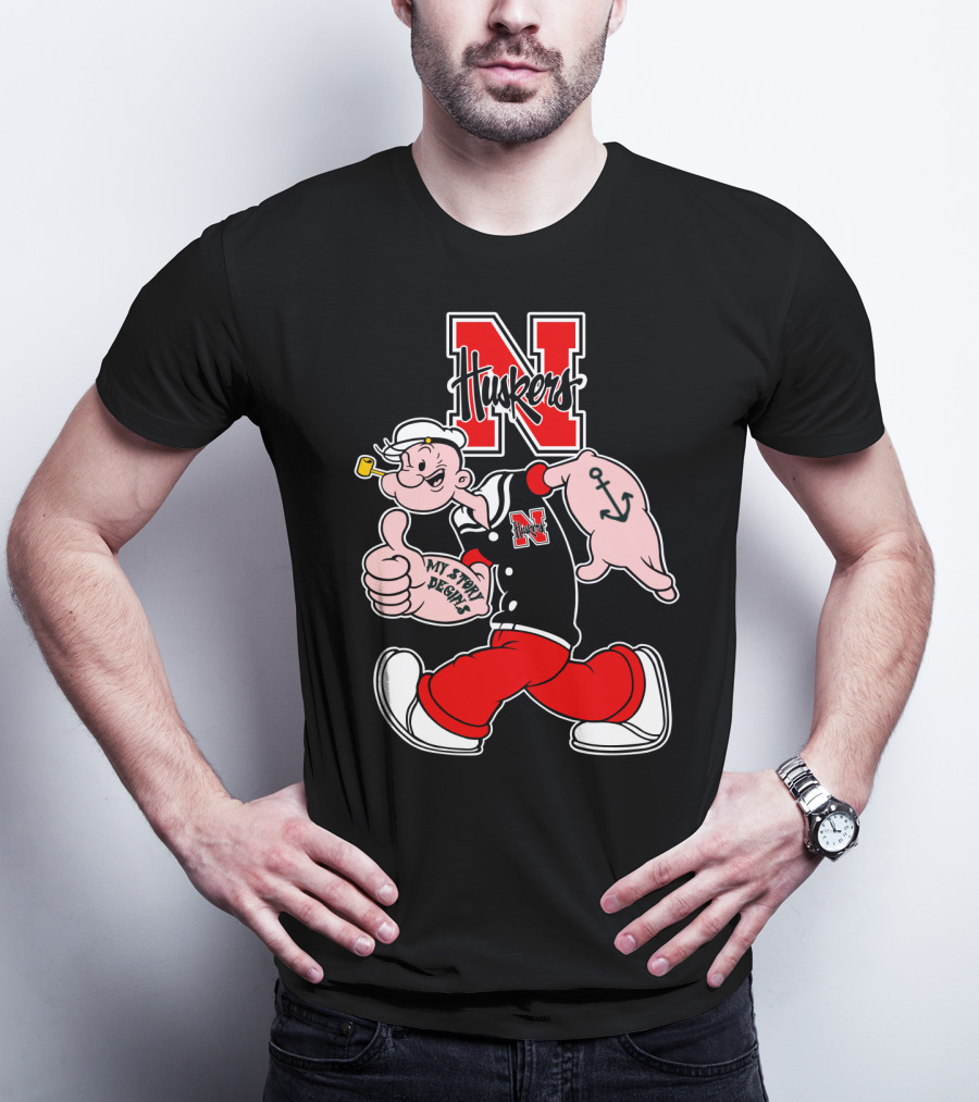 Nebraska Cornhuskers Popeye My Story Designs T-Shirt