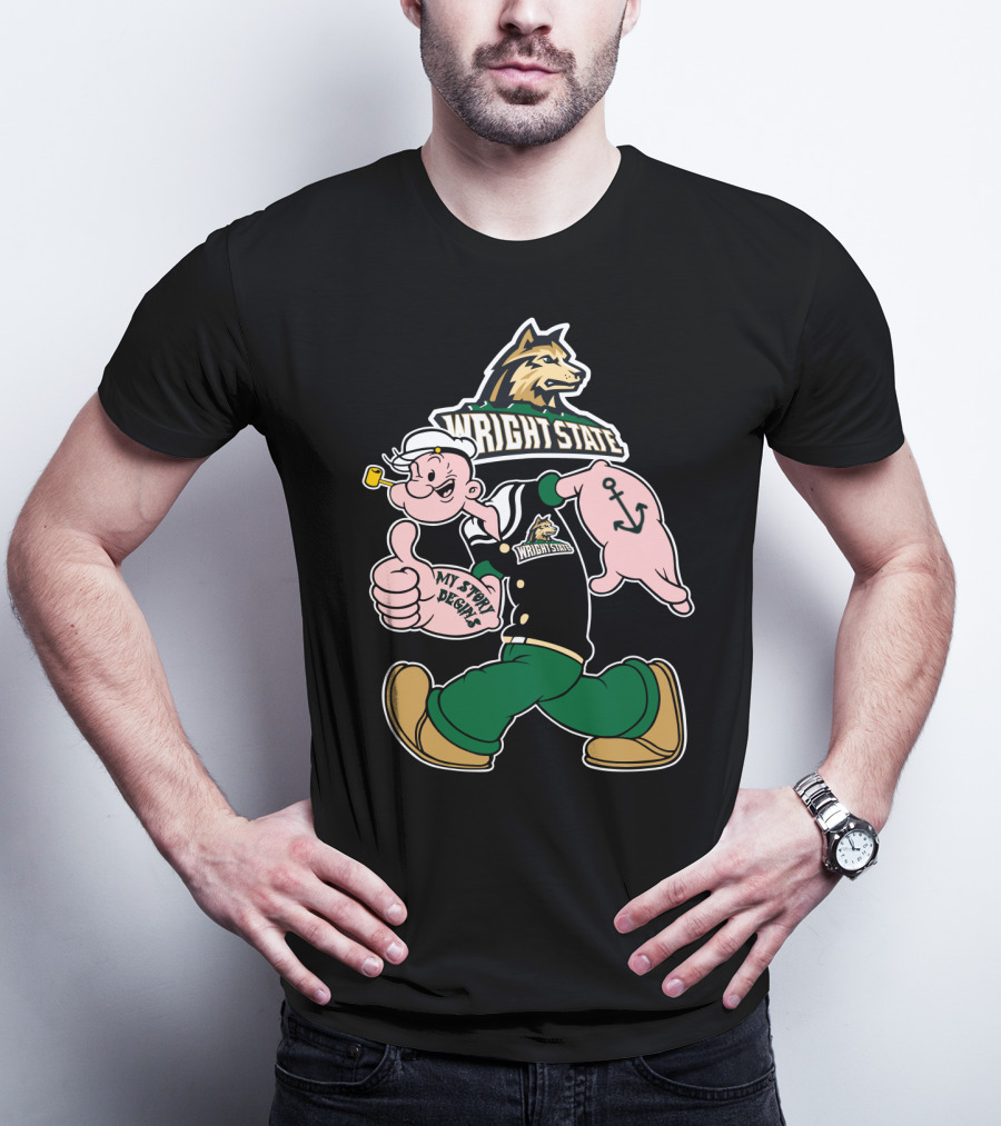 Wright State Raiders Sailor Character Thumbs Up My Story Begins T-Shirt