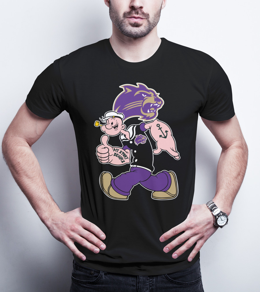 Western Carolina Catamounts Popeye My Story Designs T-Shirt