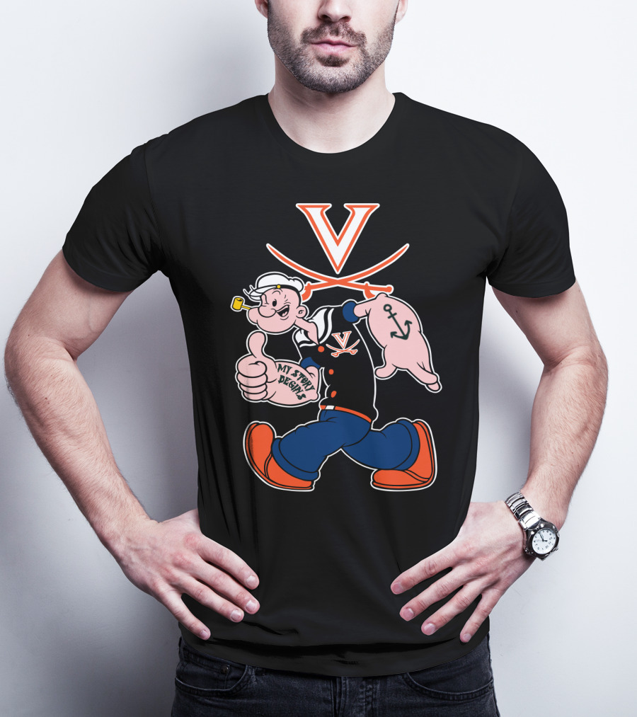 Virginia Cavaliers Popeye My Story Designs T-Shirt