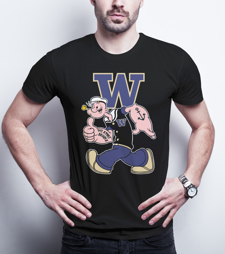Washington Huskies Popeye My Story Designs T-Shirt