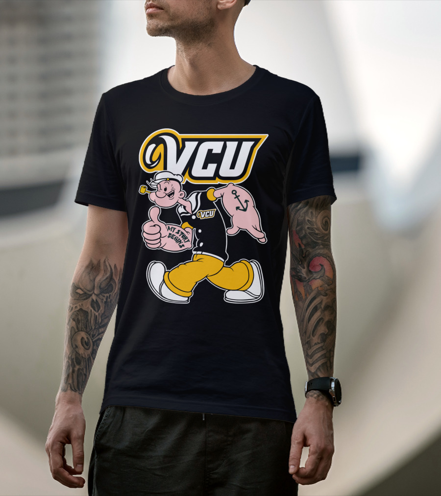 Vcu Rams Popeye My Story Designs T-Shirt