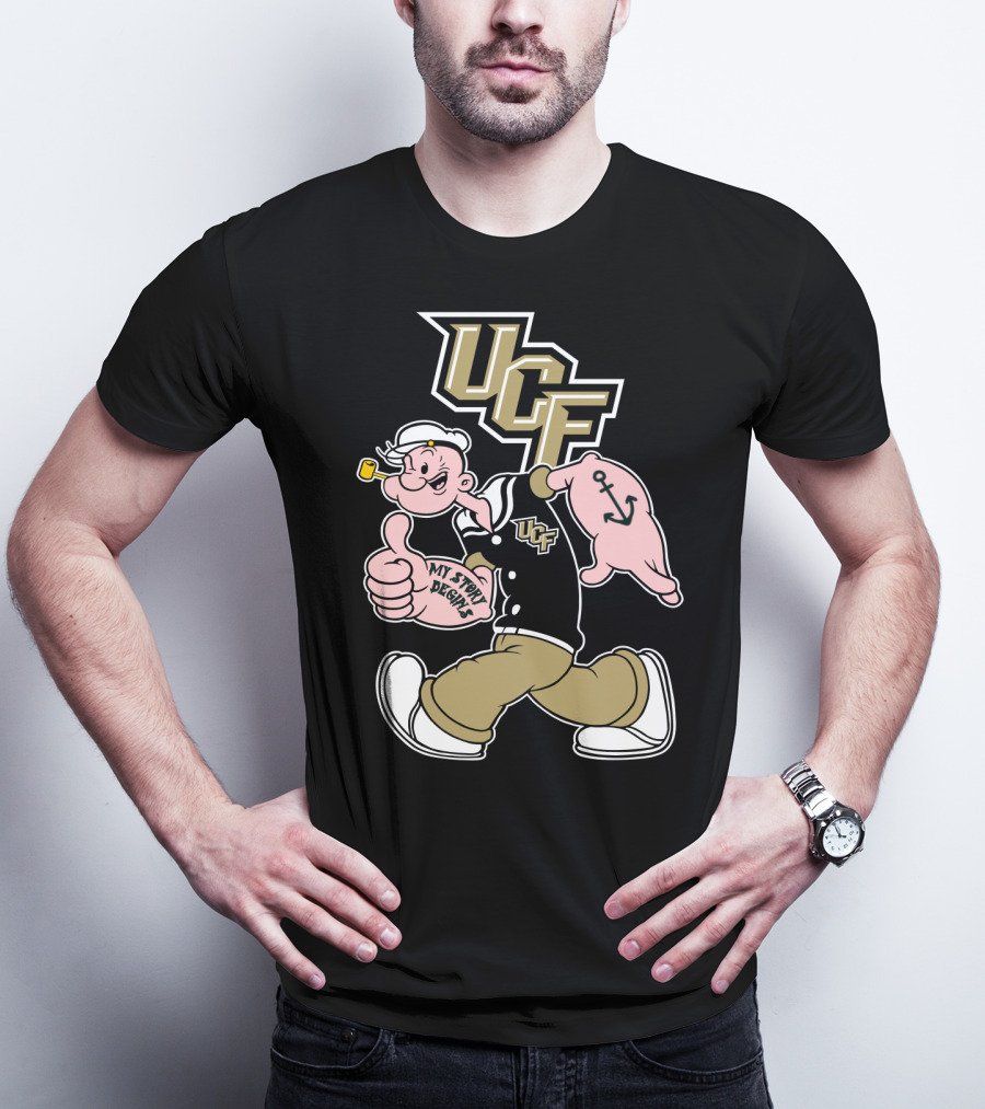 Ucf Knights My Story Designs Sailor With Thumbs Up And Anchor Tattoo T-Shirt