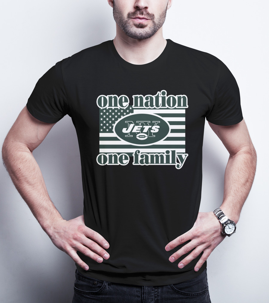One Nation One Family Jets 9 New York T-Shirt