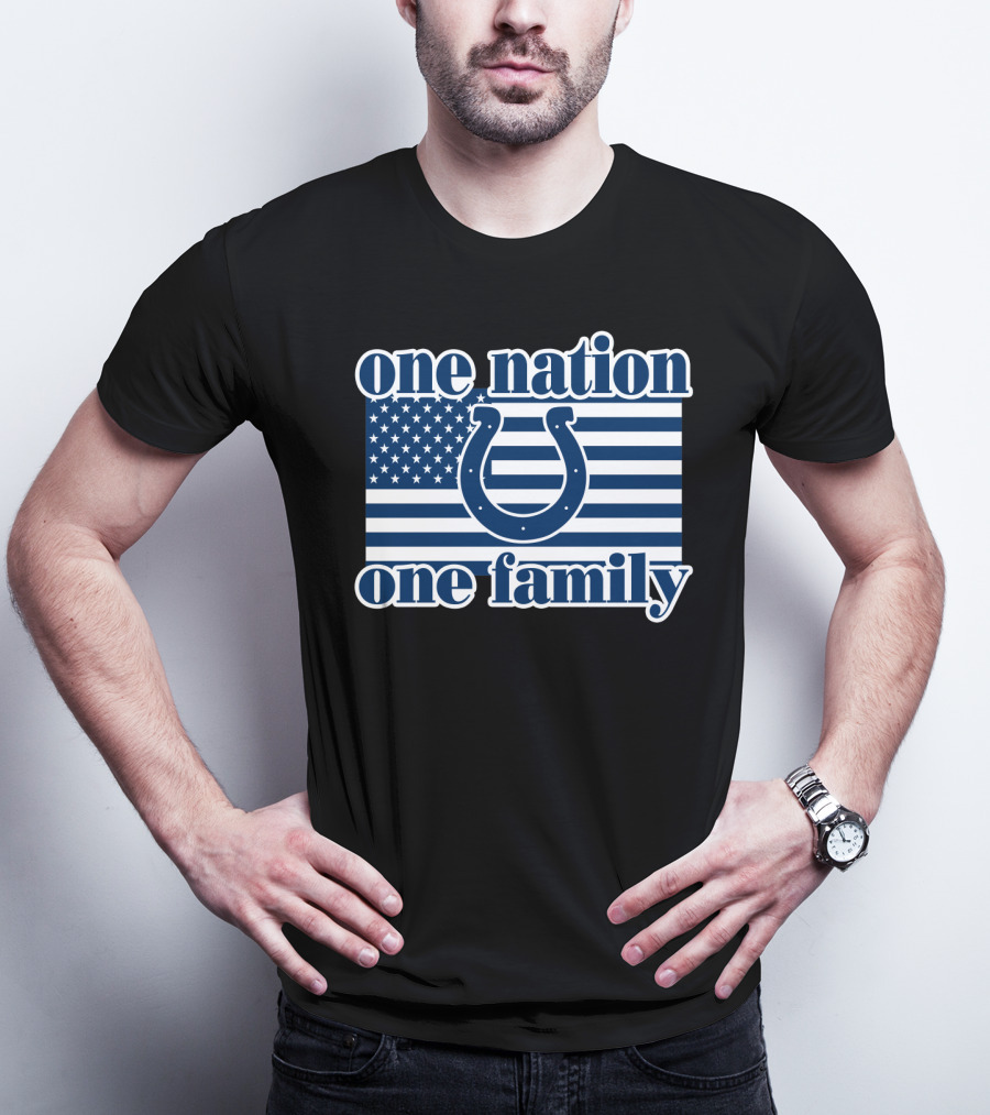 One Nation One Family Indianapolis Colts T-Shirt