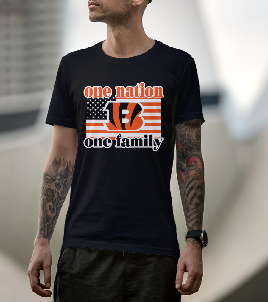 Cincinnati Bengals One Nation One Family T-Shirt