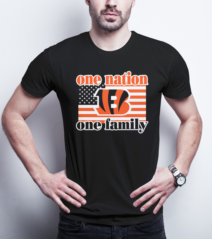 Cincinnati Bengals One Nation One Family T-Shirt