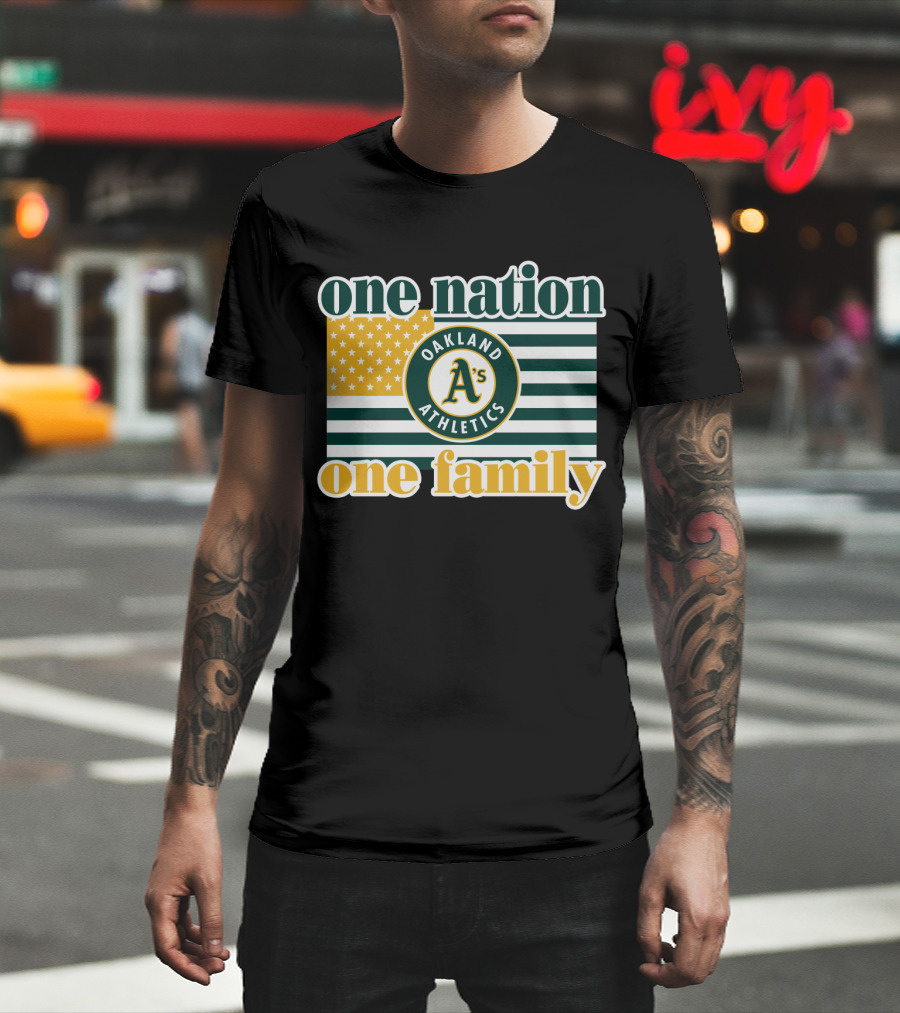One Nation One Family Oakland Athletics T-Shirt